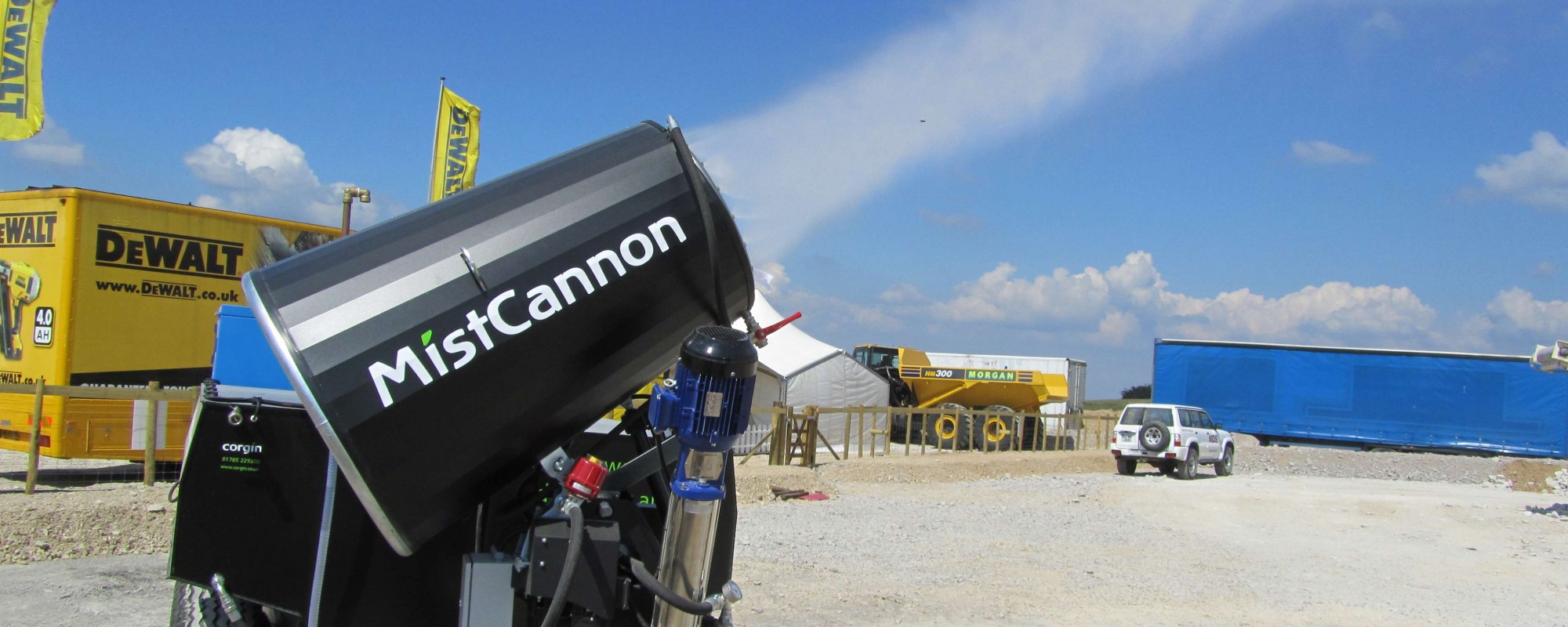 Large Scale Dust Suppression - MistCannon Integral | Corgin Ltd