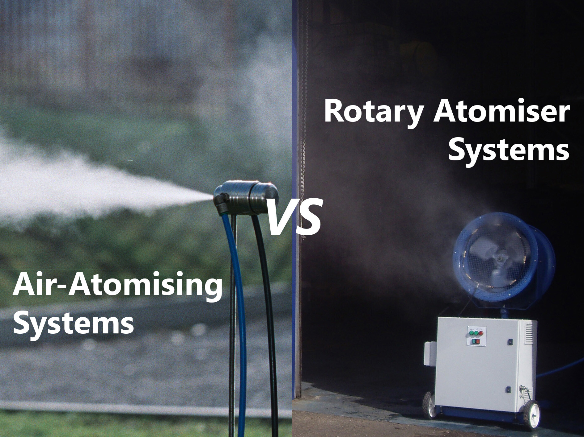 Air-Atomising Systems vs Rotary Atomiser Systems For Dust Suppression