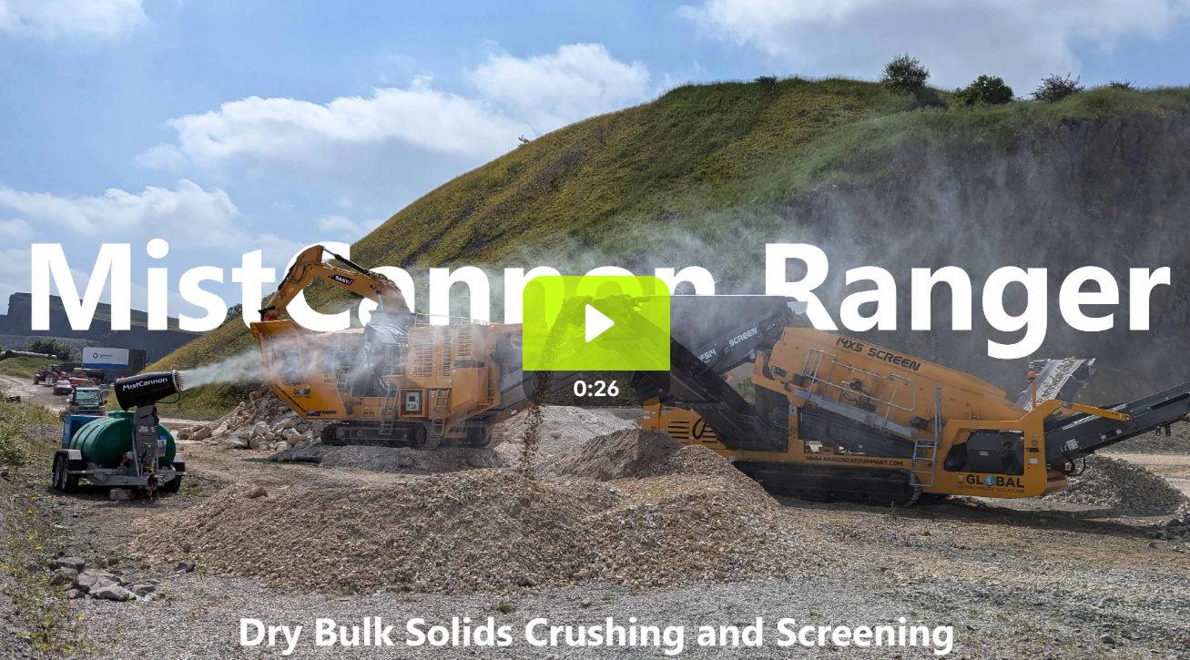 MistCannon Ranger Dust Suppression for Crushing and Screening [VIDEO]