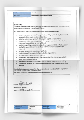 Quality Policy Statement [PDF] - Corgin Ltd