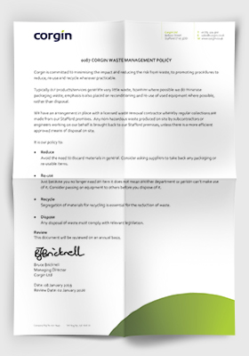 Waste Management Policy Statement [PDF] - Corgin Ltd